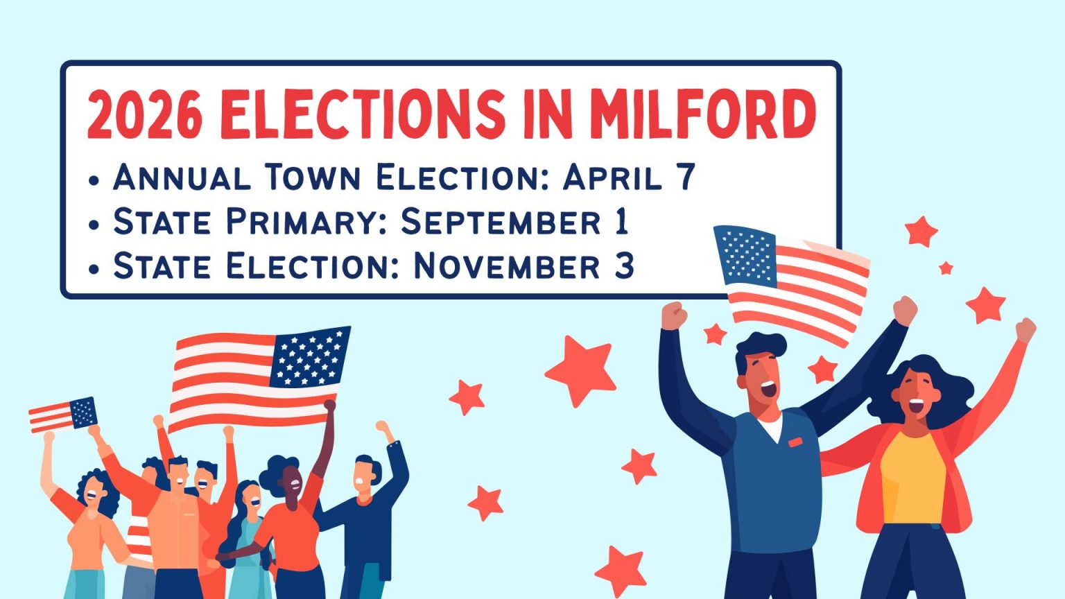 2026 Election Calendar in Milford | Citizens for Milford